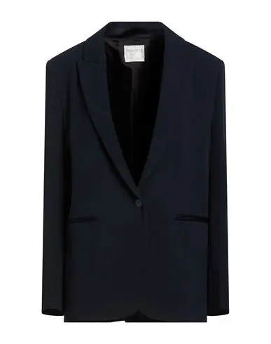 FORTE_FORTE Midnight Acetate & Viscose Blazer - Blue
