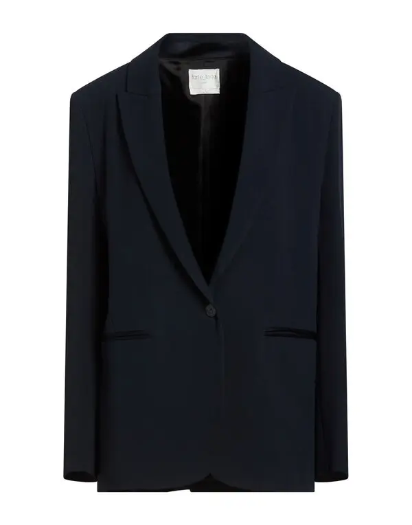 FORTE_FORTE Midnight Acetate & Viscose Blazer - Blue
