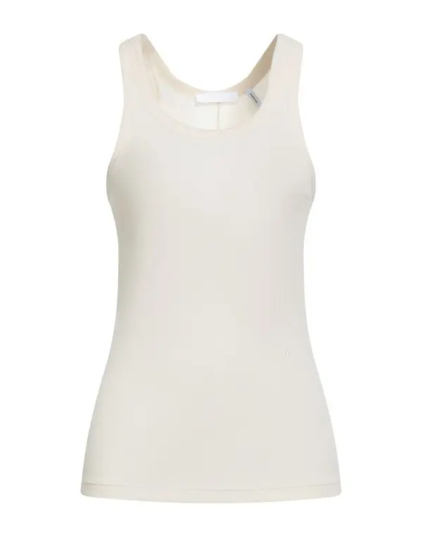 Helmut Lang Pima Cotton And Modal Jersey Tank Top - Cream