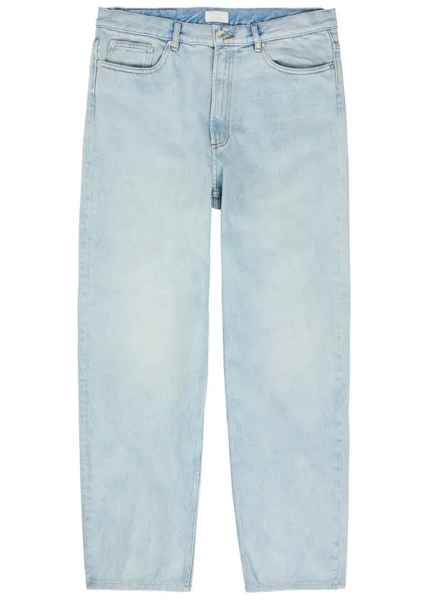 A.p.c. Martin Straight-leg Jeans In Washed Denim - Light Blue