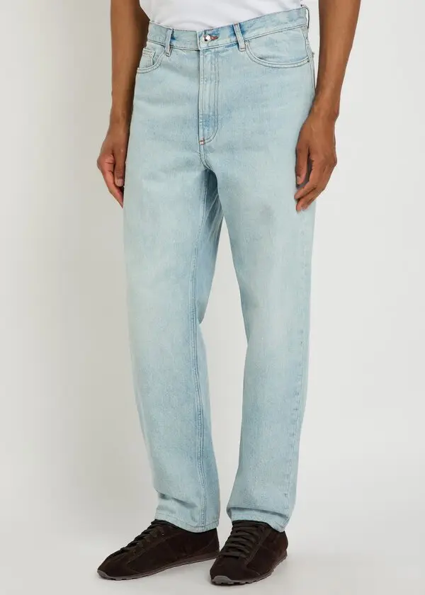 A.p.c. Martin Straight-leg Jeans In Washed Denim
