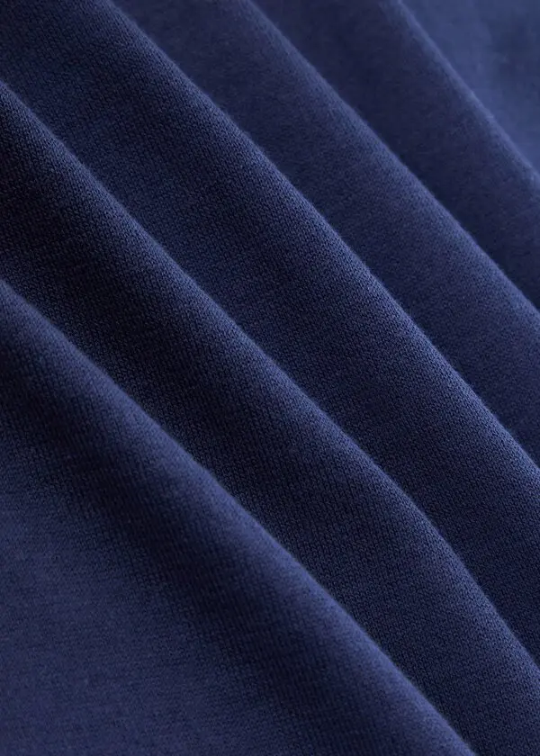 John Smedley Lorca Fine-knit Cotton T-shirt - Navy
