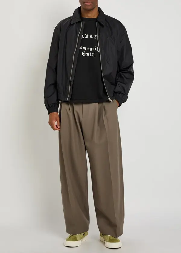 WILLY CHAVARRIA Buffalo Printed Cotton T-shirt - Black
