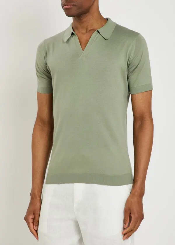 John Smedley Noah Fine-knit Cotton Polo Shirt