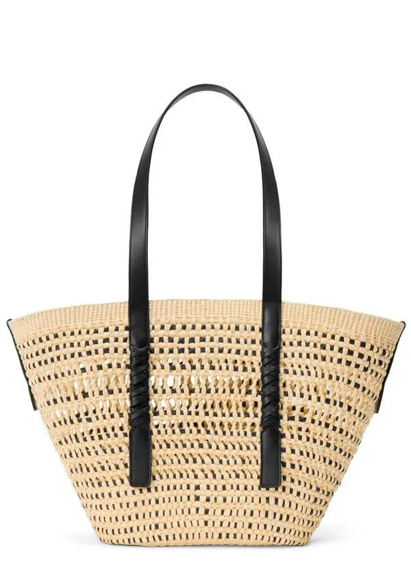 Loewe X Paula's Ibiza Medium Braided Raffia Tote