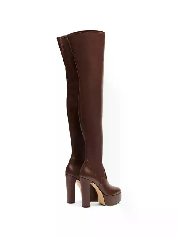 Casadei Patty Over The Knee Platform Block Heel Boots
