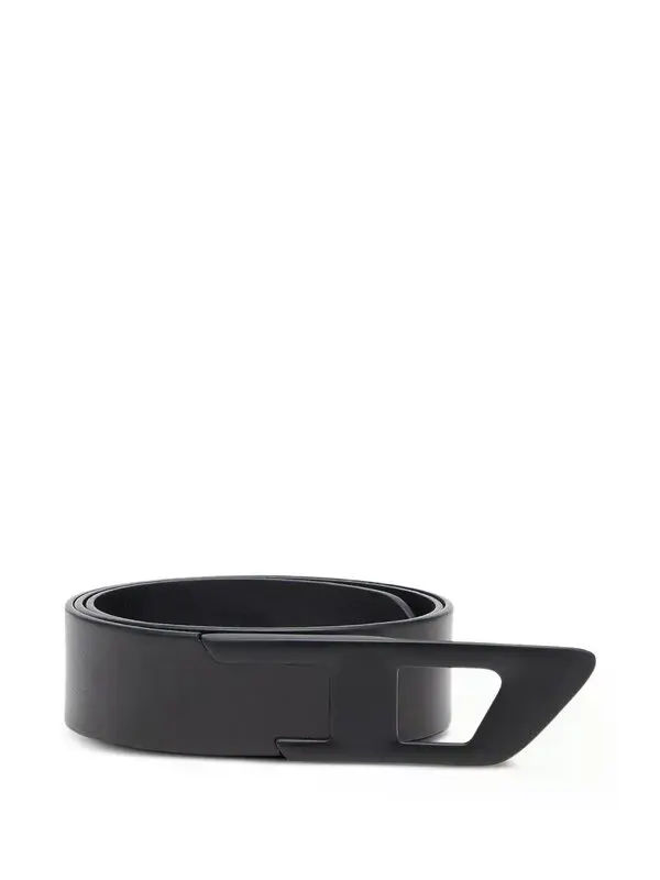 DIESEL® D Logo Plaque Belt - Black