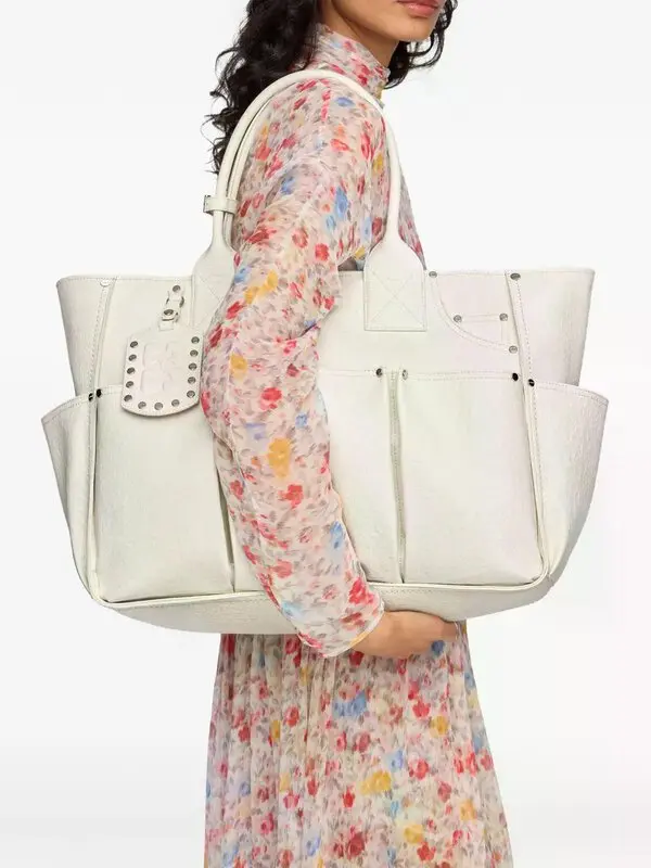 GANNI Posy Bag In Ostrich Textured Leather