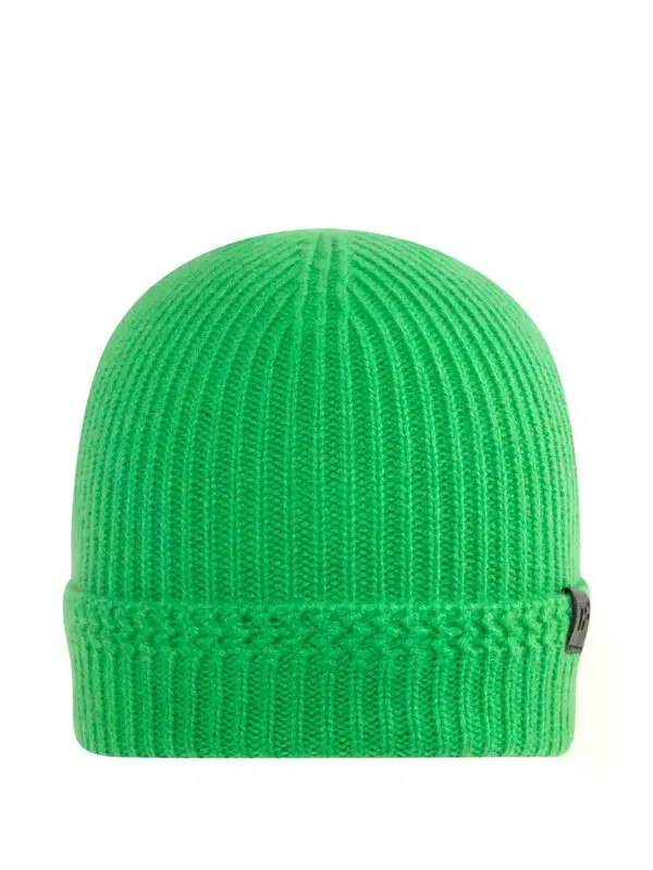 TOM FORD Ribbed Cashmere Beanie Hat - Green