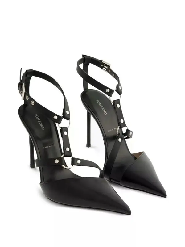 TOM FORD Bound Stud-embellished Leather Pumps - Black