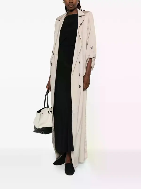 DUNESI Double-breasted Belted Dress