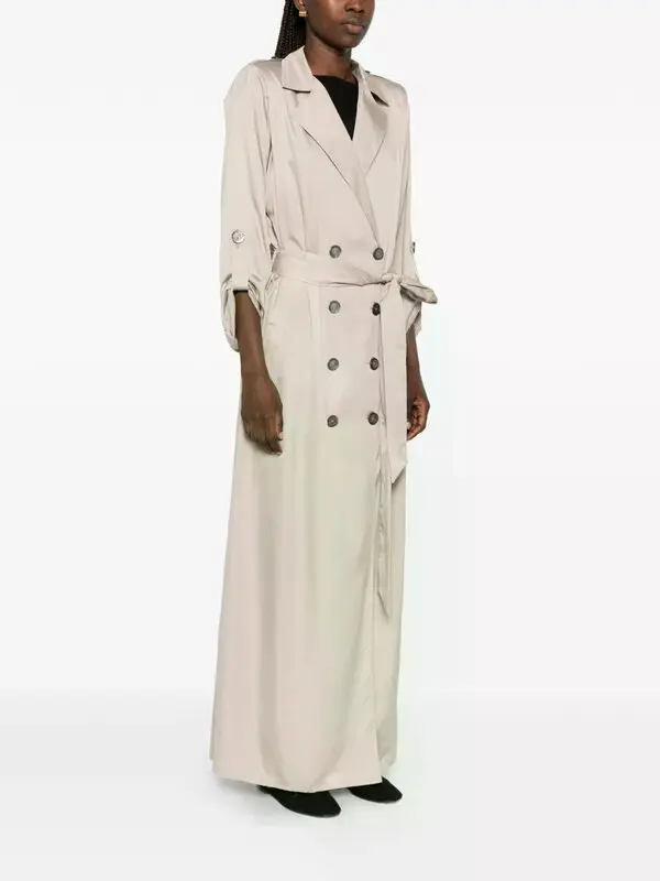 DUNESI Double-breasted Belted Dress