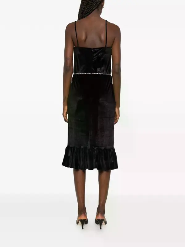 DUNESI Dunes Lolita Crystal-embellished Midi Dress