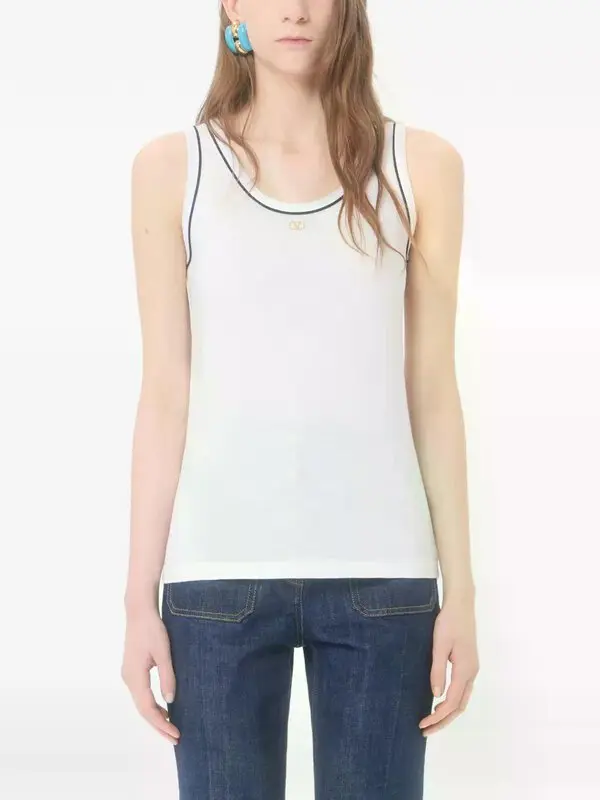Valentino Garavani Vlogo Signature Tank Top - White