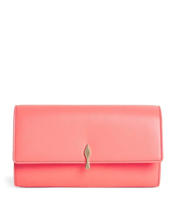 CHRISTIAN LOUBOUTIN Bettina Leather Chain Wallet - Pink