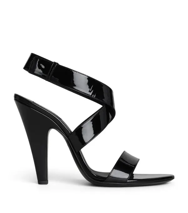 Alaïa Patent Leather Cone Sandals - Clear