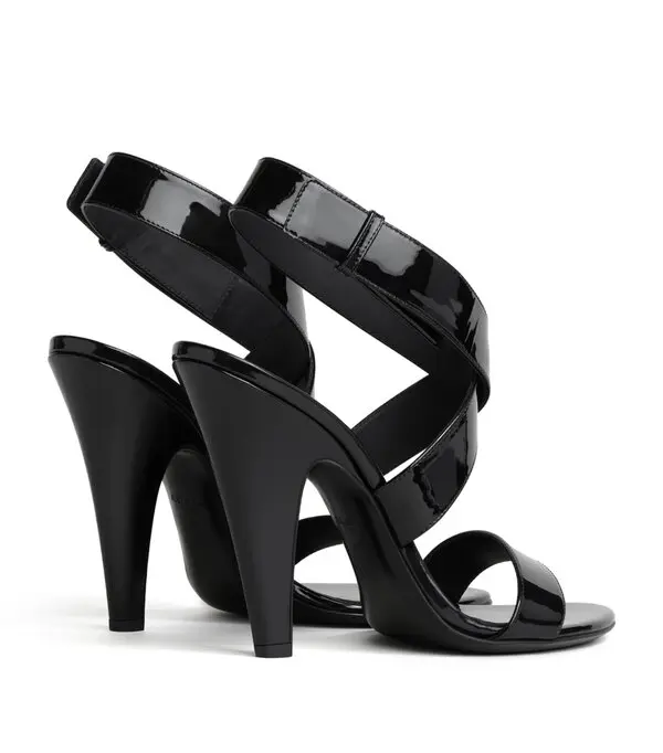 Alaïa Patent Leather Cone Sandals - Clear