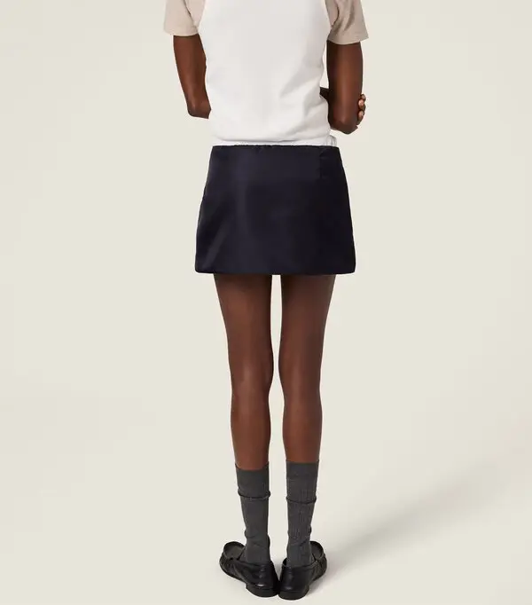 Miu Miu Technical Gazar Mini Skirt