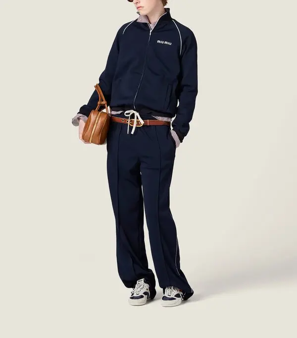 Miu Miu Zip-up Track Jacket - Blue