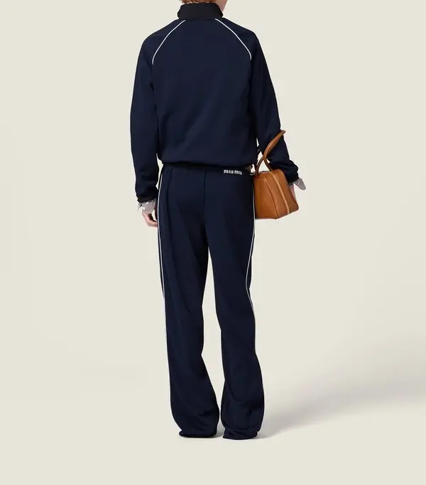 Miu Miu Zip-up Track Jacket - Blue