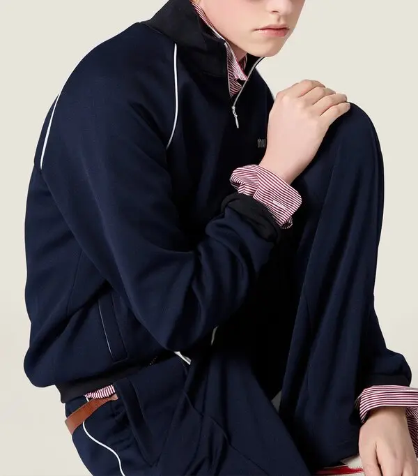 Miu Miu Zip-up Track Jacket - Blue