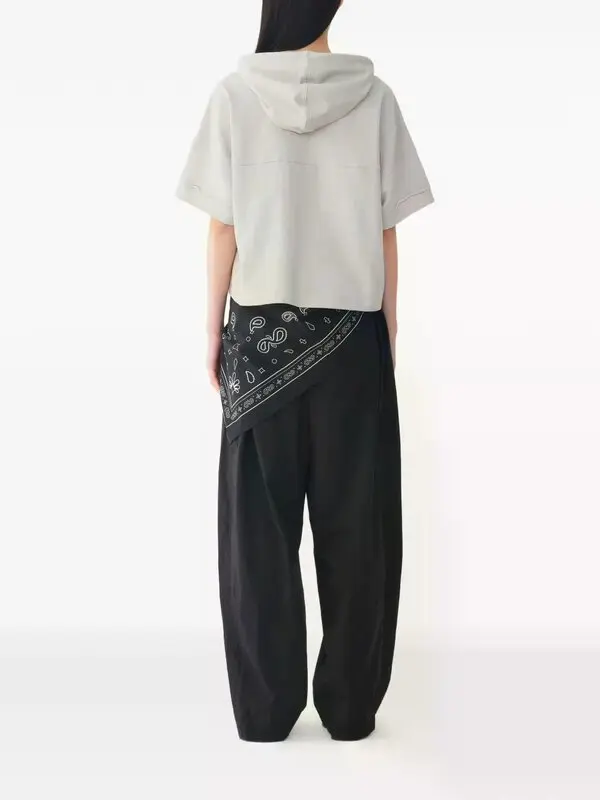 STUDIO TOMBOY Drawstring Wide Leg Trousers - Black