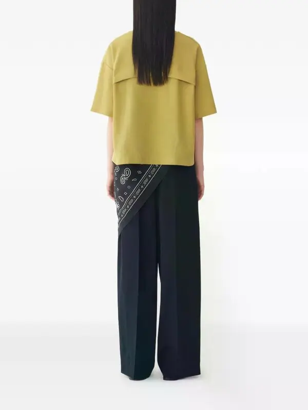 STUDIO TOMBOY Drawstring Pleated Trousers - Blue