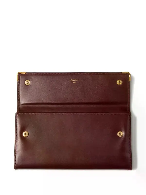 Cartier 1990s Must De Leather Wallet - Brown