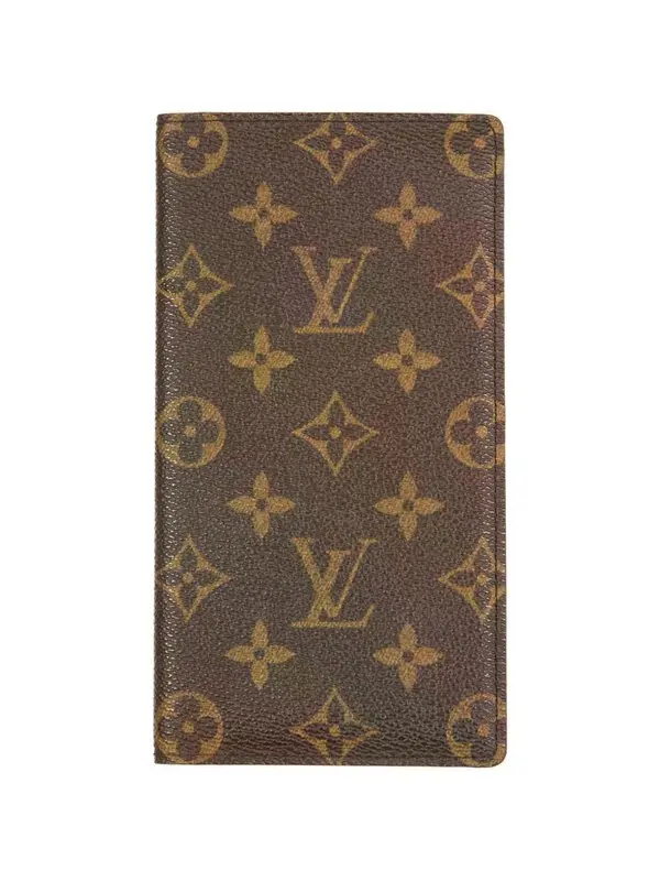 LOUIS VUITTON 2000s Monogram Long Wallet - Brown
