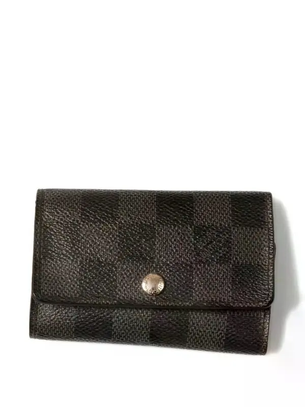 LOUIS VUITTON 2000s Damier Six-hook Key Case - Black