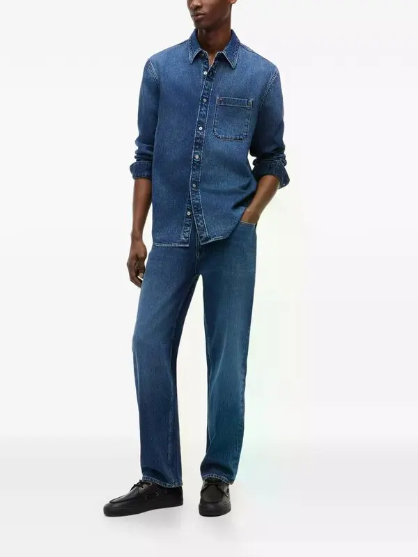 Tommy Hilfiger Logo-patch Denim Shirt