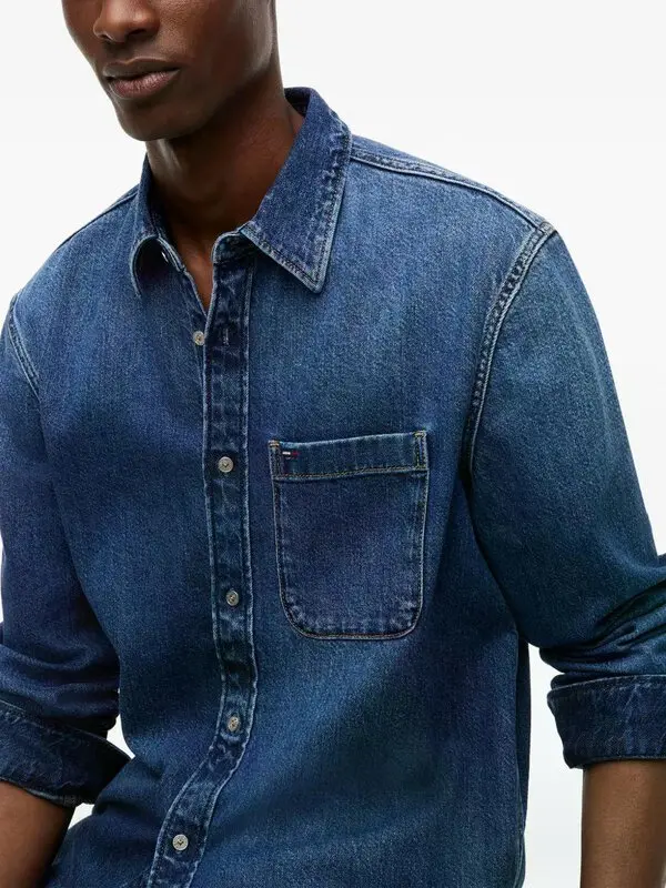 Tommy Hilfiger Logo-patch Denim Shirt