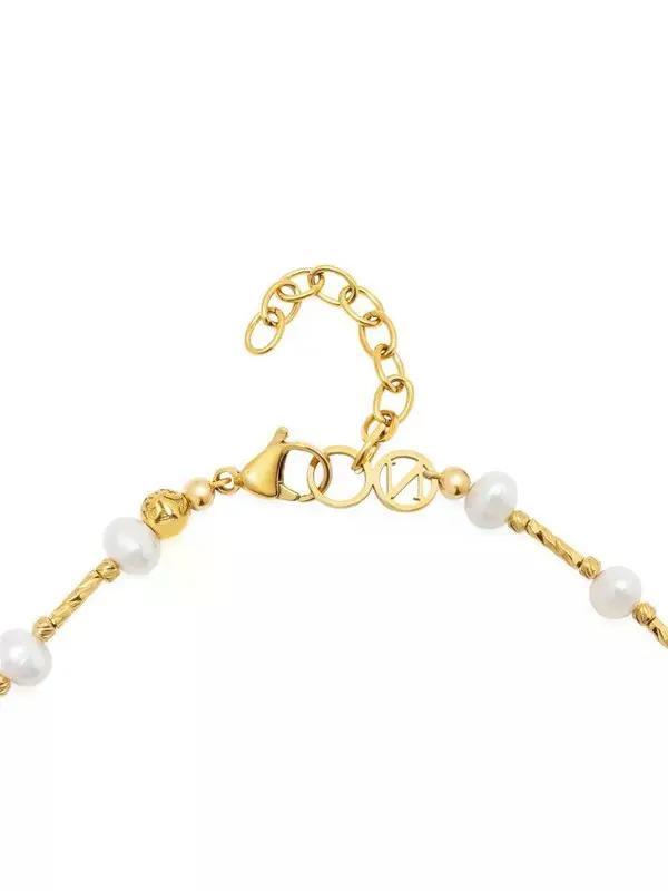 NIALAYA JEWELRY Tone Freshwater Pearl Twisted-link Necklace