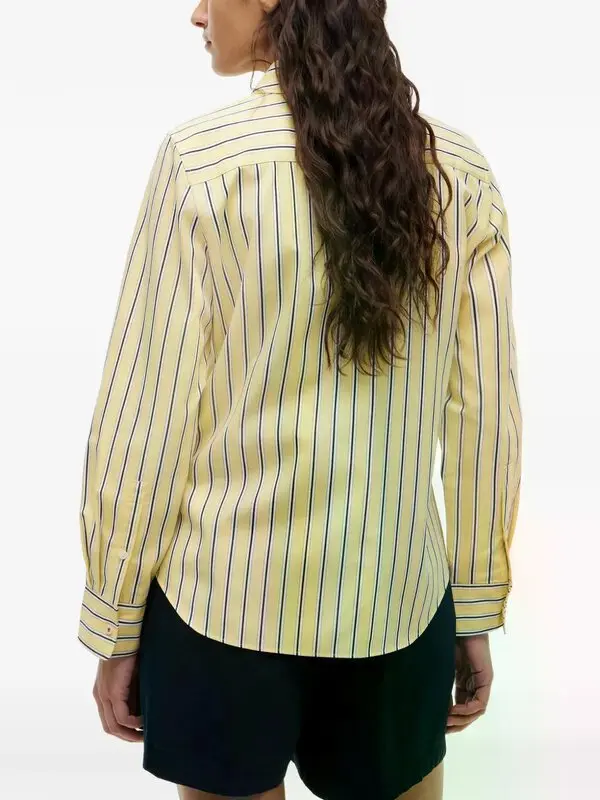 Tommy Hilfiger Vertical Stripe Long Sleeve Shirt - Yellow