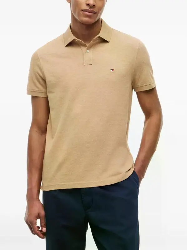 Tommy Hilfiger 1985 Logo-embroidered Polo Shirt - Neutrals