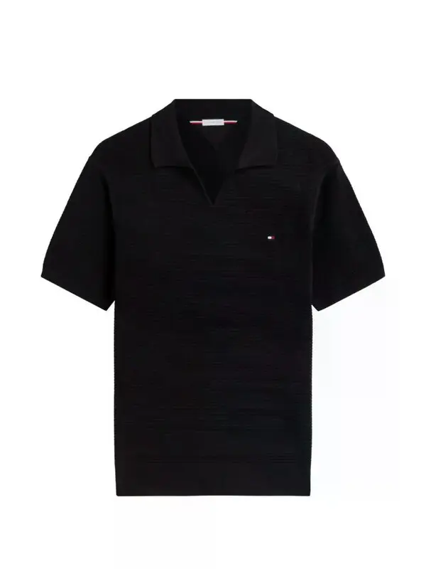 Tommy Hilfiger Waffle-knit V-neck T-shirt