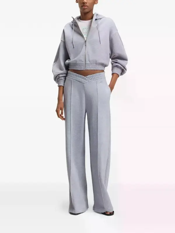 Hugo Cropped Zip-up Hoodie