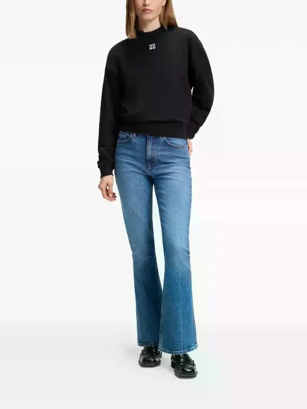Hugo Logo-embroidered High Neck Sweatshirt
