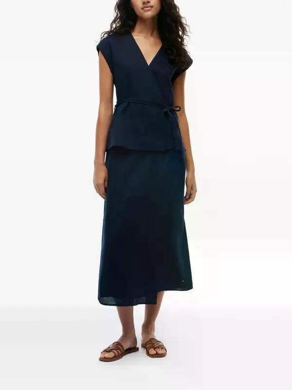 Tommy Hilfiger Wrap-style Belted Waistcoat