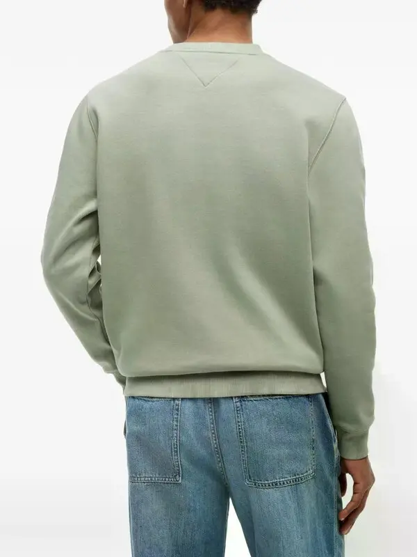 Tommy Hilfiger Logo Patch Crewneck Sweatshirt - Green