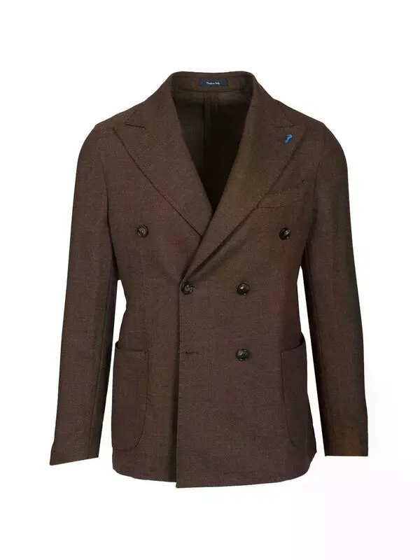 GUARINUCCI Double-breasted Patch-pocket Blazer