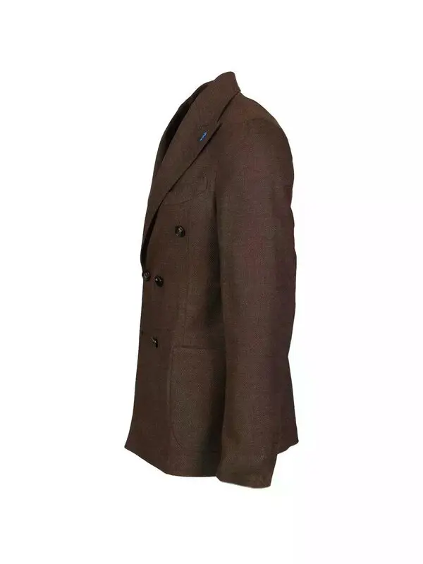 GUARINUCCI Double-breasted Patch-pocket Blazer