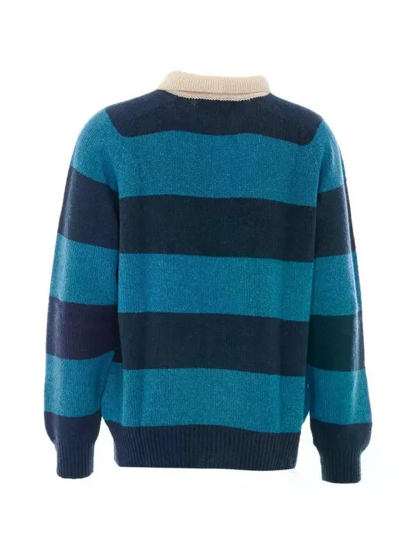 Howlin' Striped Long-sleeve Polo Shirt