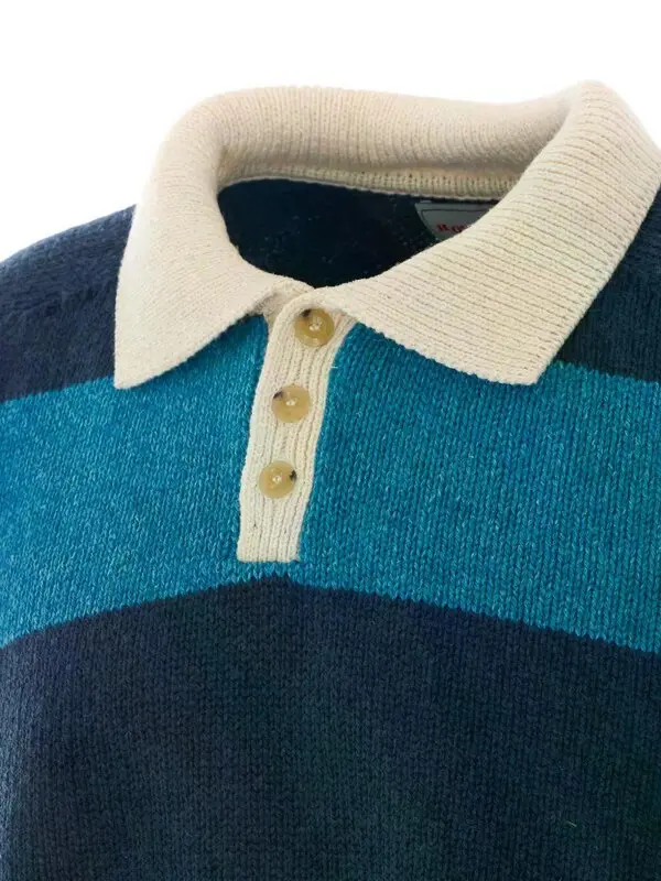 Howlin' Striped Long-sleeve Polo Shirt