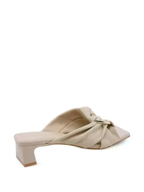 ANGEL ALARCON Square-toe Ring-detail Sandals