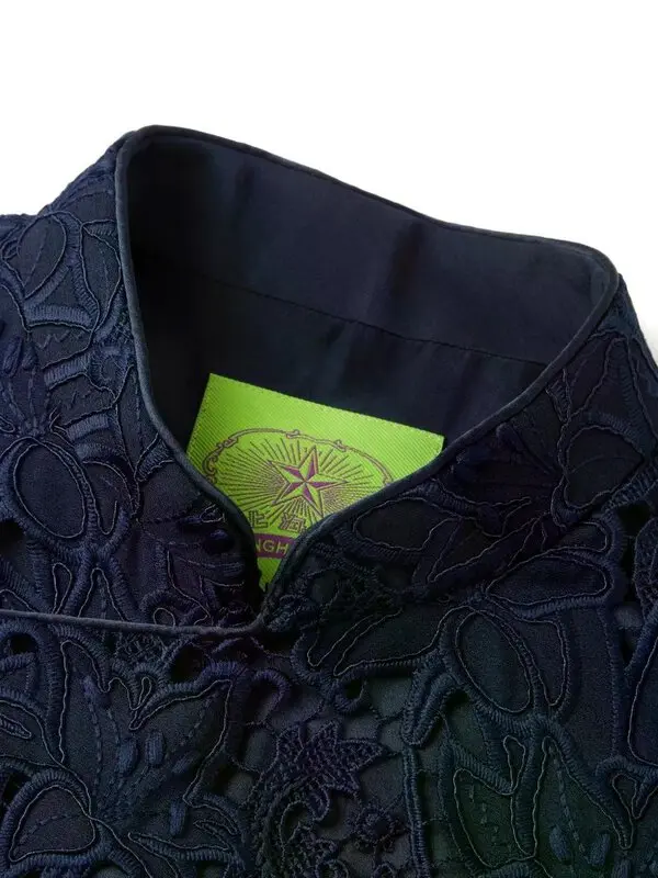 Shanghai Tang Floral Lace Top - Blue