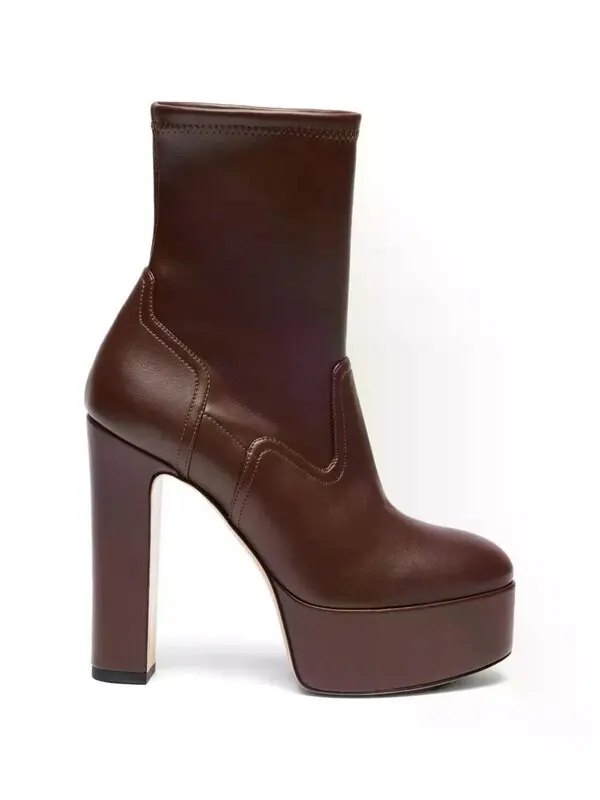Casadei Patty Platform Ankle Boots