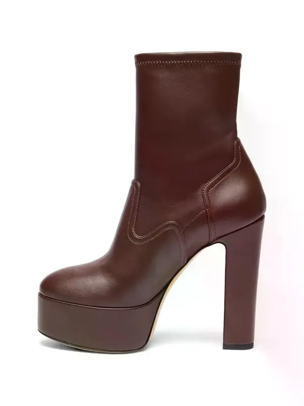 Casadei Patty Platform Ankle Boots