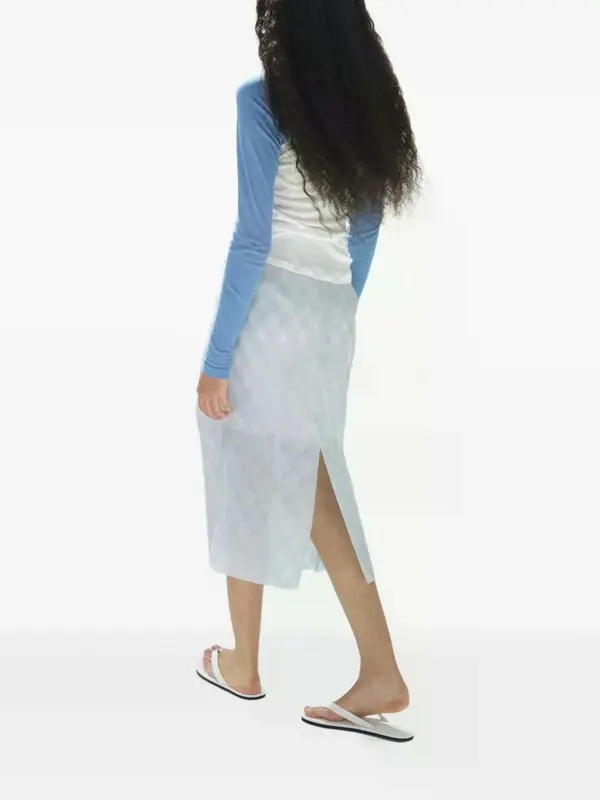 Auralee Silk Midi Skirt
