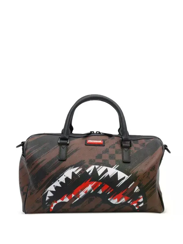 SPRAYGROUND Smeared Grunge Duffle Bag - Brown